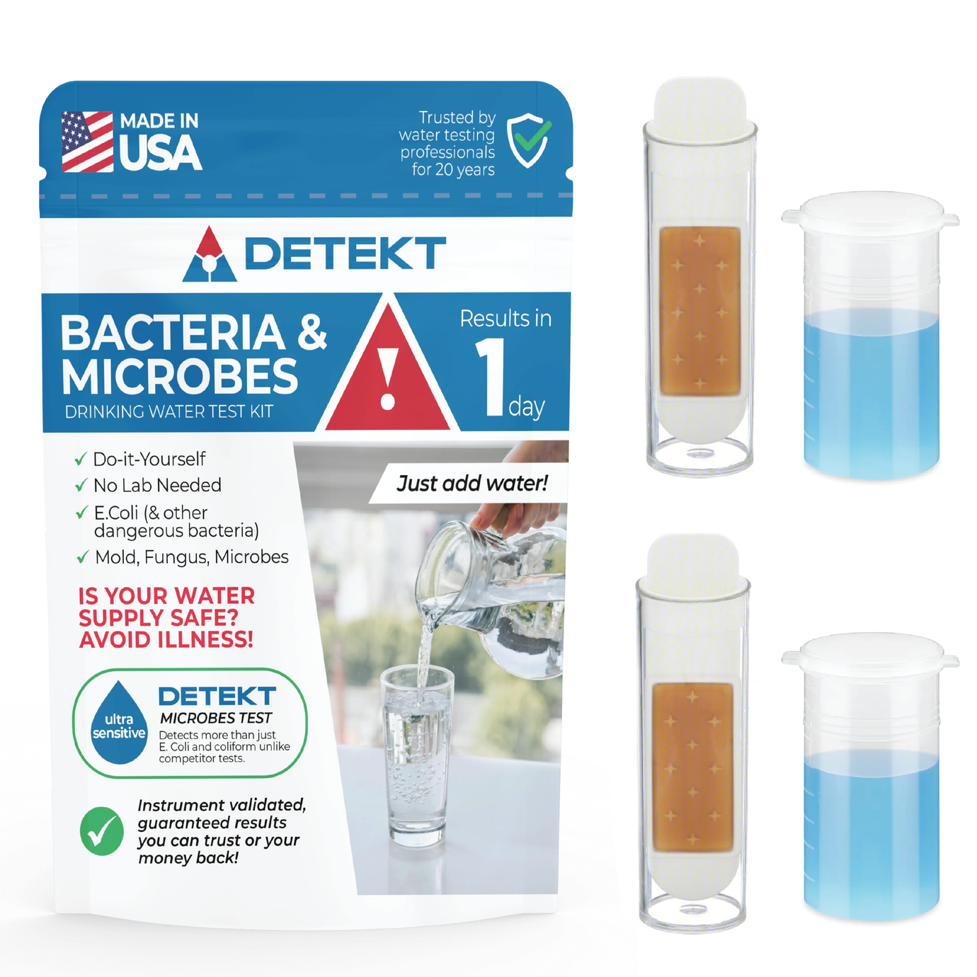 Water Bacteria Test Kit - E Coli & Coliform Test – Detekt Rapid Tests